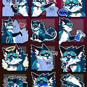 Digital Novabeast Furry Emote/sticker Bases (pack 3) - Etsy