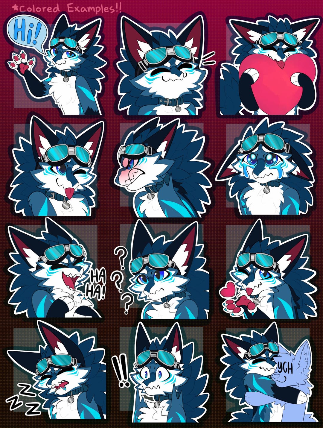 Digital Novabeast Furry Emote/sticker Bases (pack 1) - Etsy