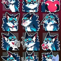 Furry Sticker - Etsy