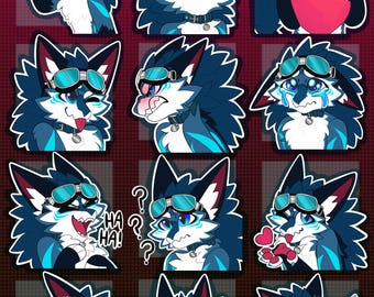 Digital Novabeast Furry Emote/sticker Bases (pack 3) - Etsy