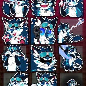 Digital Novabeast Furry Emote/sticker Bases (pack 4) - Etsy