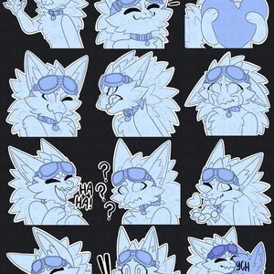 Digital Novabeast Furry Emote/sticker Bases (pack 1) - Etsy