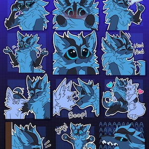 Digital Nardoragon Furry Emote/sticker Bases (pack 2) - Etsy