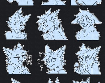 Furry Sticker - Etsy