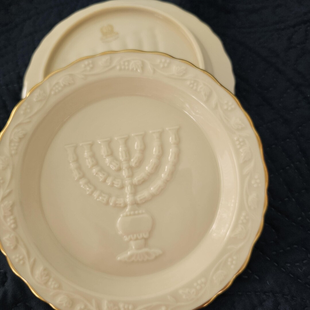 Judaica Plates, Lenox Made in the USA. This is a Beautiful Set 2 Plates ...