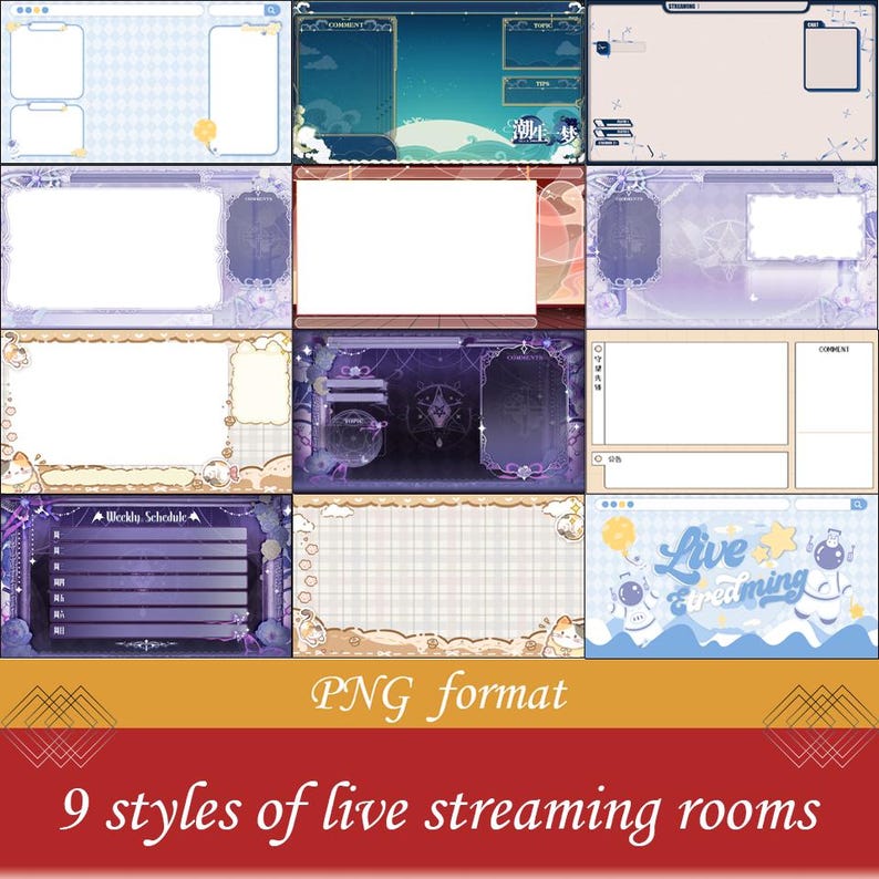 Twitch Overlay - Vtuber Overlay for Twitch Stream Overlay - Vtuber Room ...
