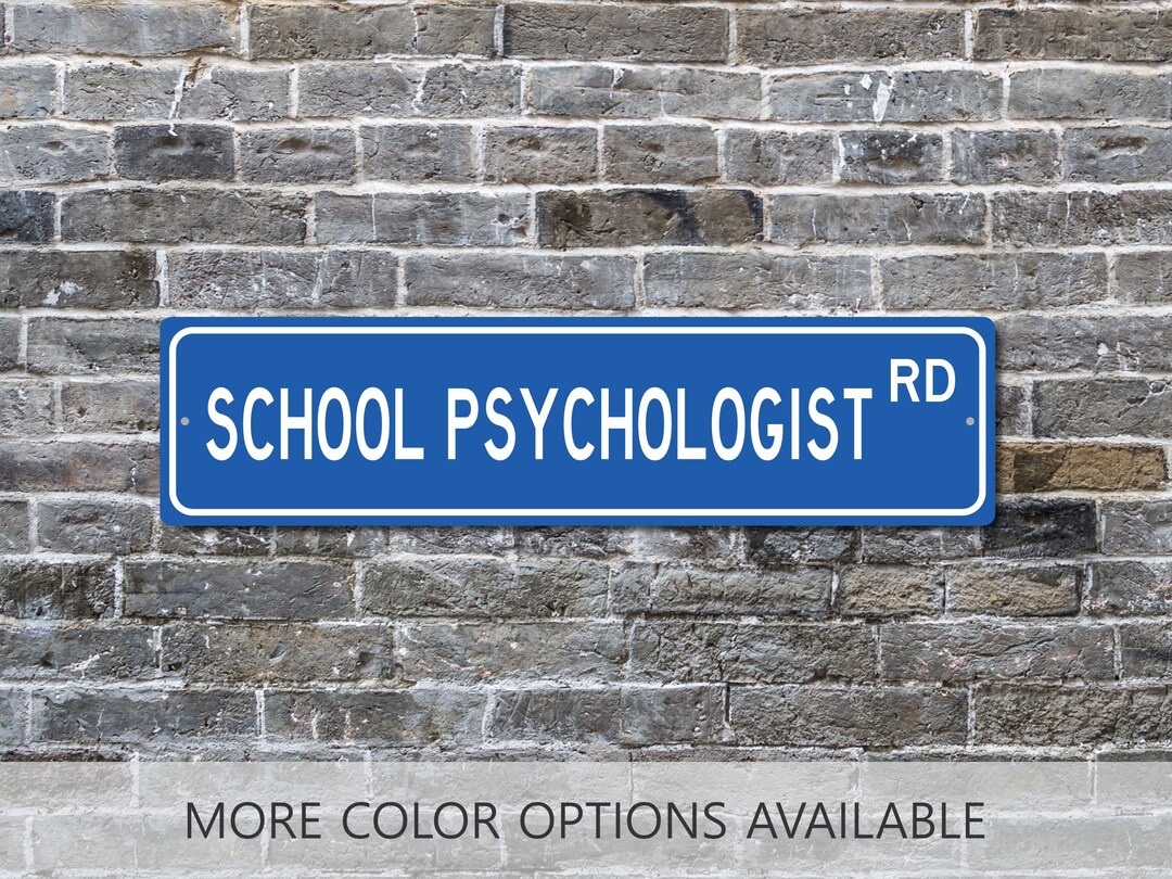 Custom Street Sign, School Psychologist Sign, School Psychologist Gifts ...