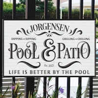 Pool Sign - Etsy