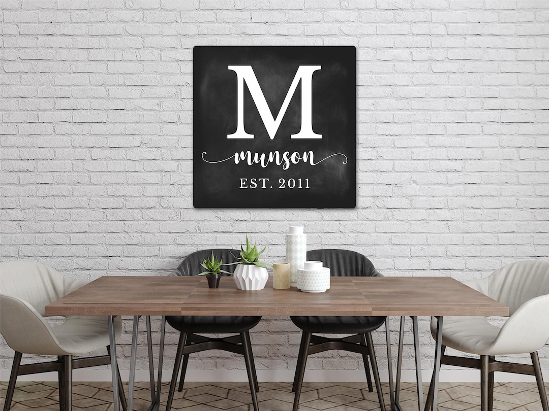 Custom Family Name Sign, Wedding Gift, Housewarming Gift, Last Name ...