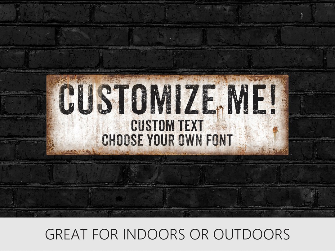 Custom Metal Sign, Rustic Decor, Vintage Wall Decor, Rustic Home Decor ...
