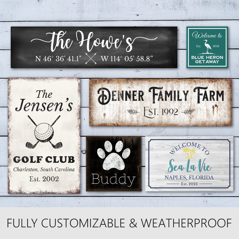 Custom Metal Sign - Etsy