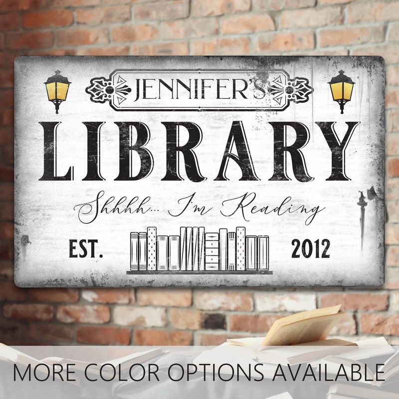 Library Decor - Etsy