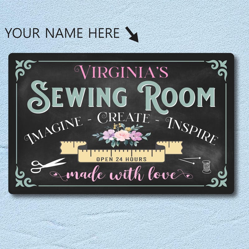 Sewing Room Sign - Etsy