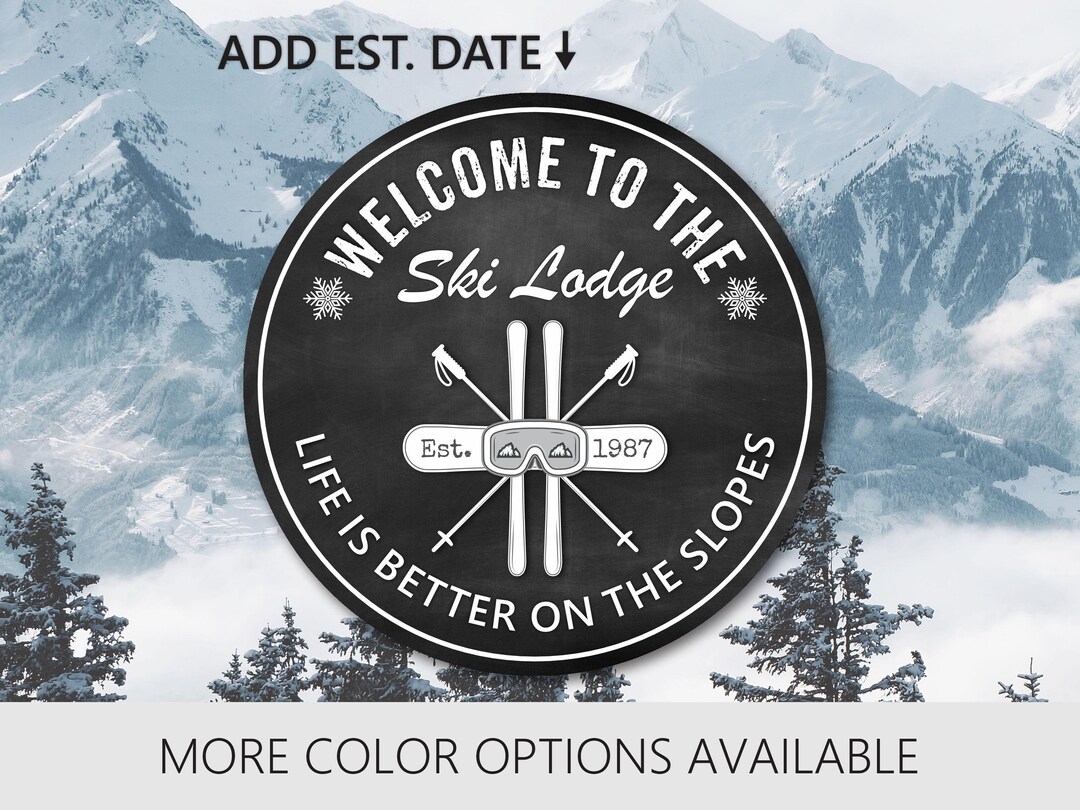 Ski Lodge Wall Decor, Ski Decor, Ski Sign, Apres Ski, Cabin Decor, Ski ...