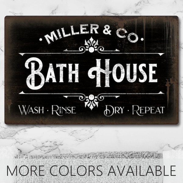 Bath House Sign - Etsy