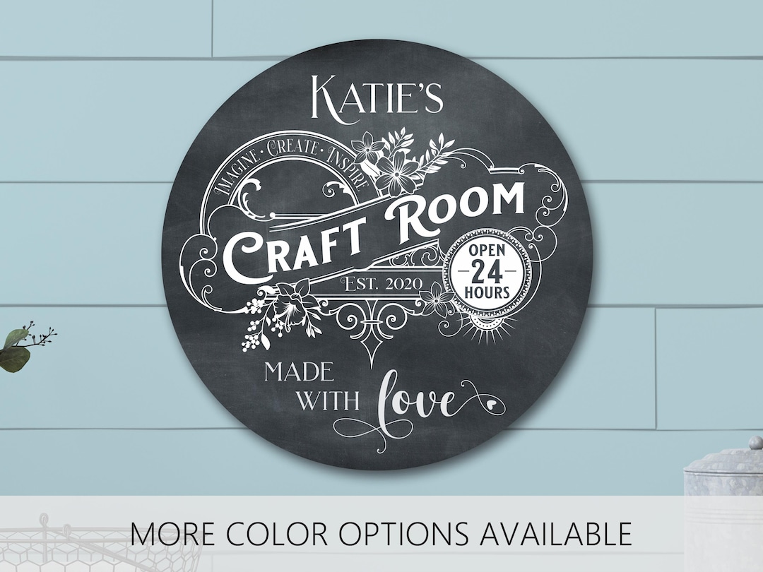 Custom Metal Craft Room Decor, Quilt Room, Personalized Sign, Custom ...