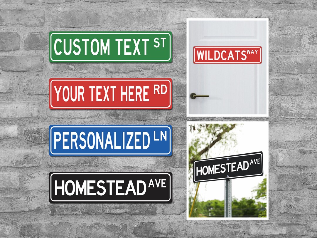 Personalized Street Sign, Custom Street Sign, Street Signs, Road Sign ...