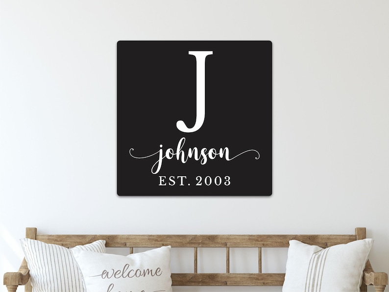 Custom Family Name Sign, Wedding Gift, Housewarming Gift, Last Name ...
