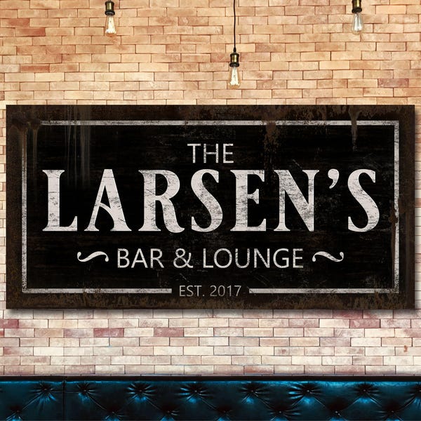 Personalized Bar Signs - Etsy