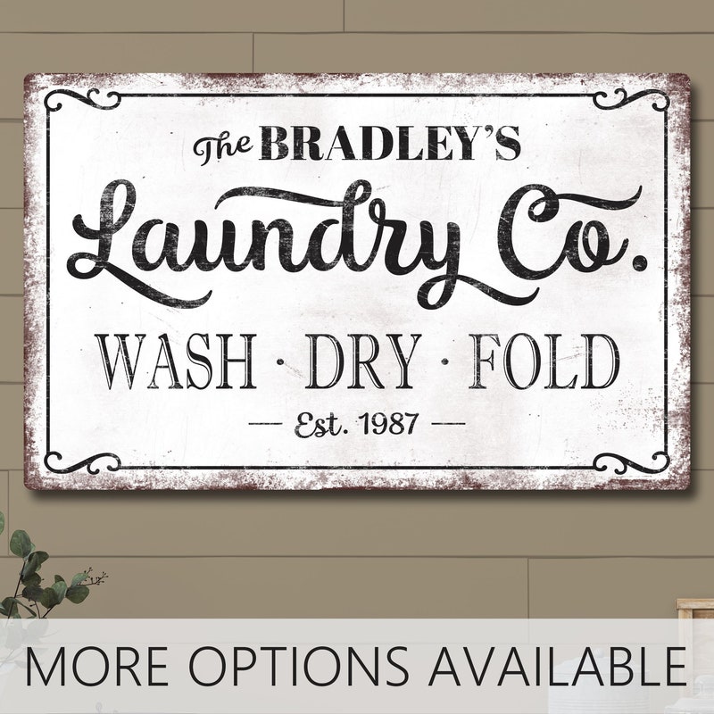 Laundry Sign - Etsy