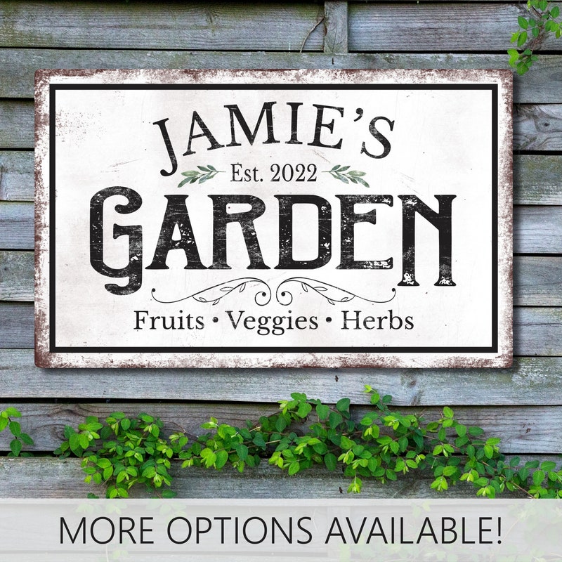 Metal Garden Signs - Etsy