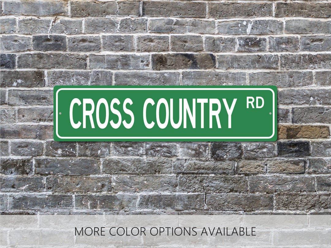 Cross Country, Cross Country Gifts, Custom Street Sign, Senior Gift ...