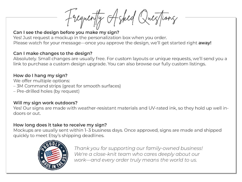 Custom Family Name Sign, Wedding Gift, Housewarming Gift, Last Name ...