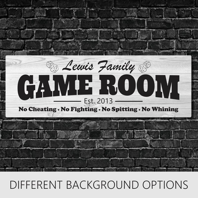 Game Room Signs - Etsy
