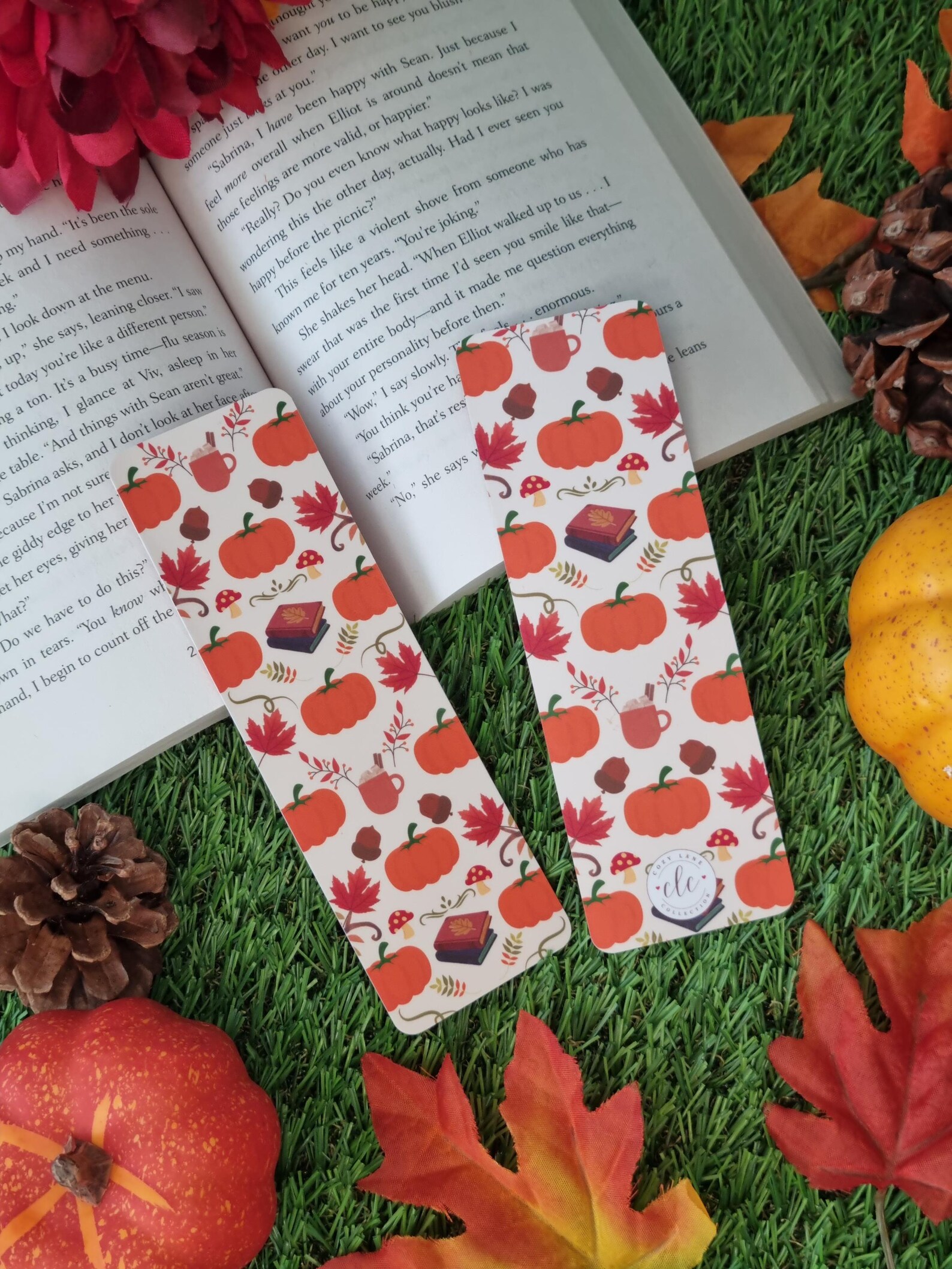 Fall Autumn Bookmarks Bookish Must Have Laminated Bookmarks Glossy and ...