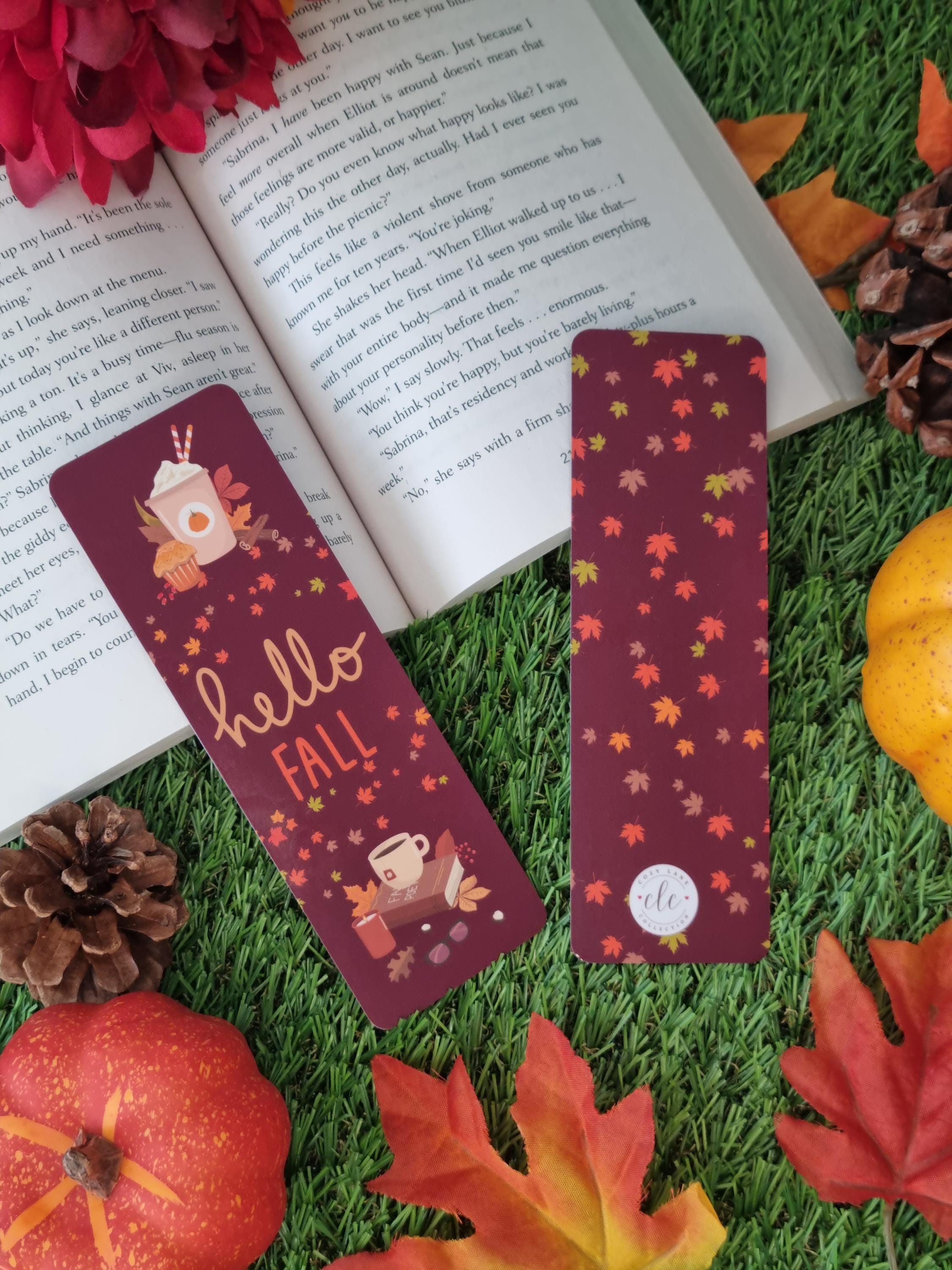 Fall Autumn Bookmarks Bookish Must Have Laminated Bookmarks Glossy and ...