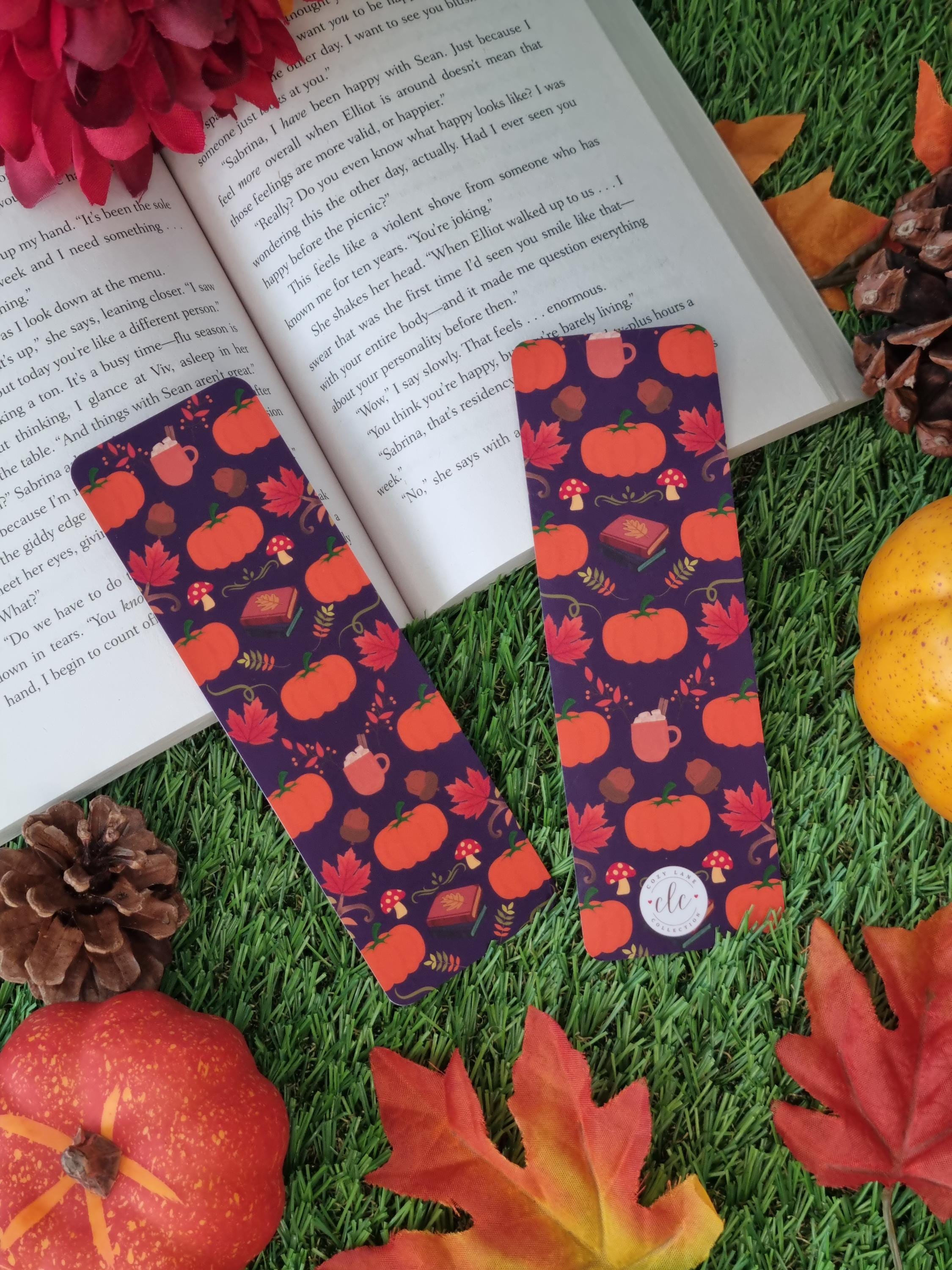 Fall Autumn Bookmarks Bookish Must Have Laminated Bookmarks Glossy and ...