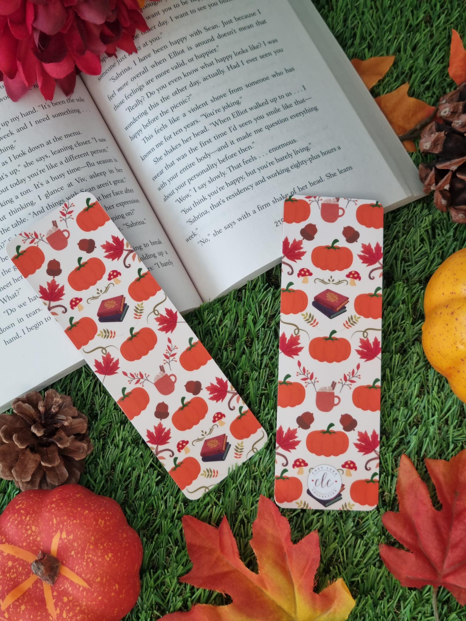 Fall Autumn Bookmarks Bookish Must Have Laminated Bookmarks Glossy and ...