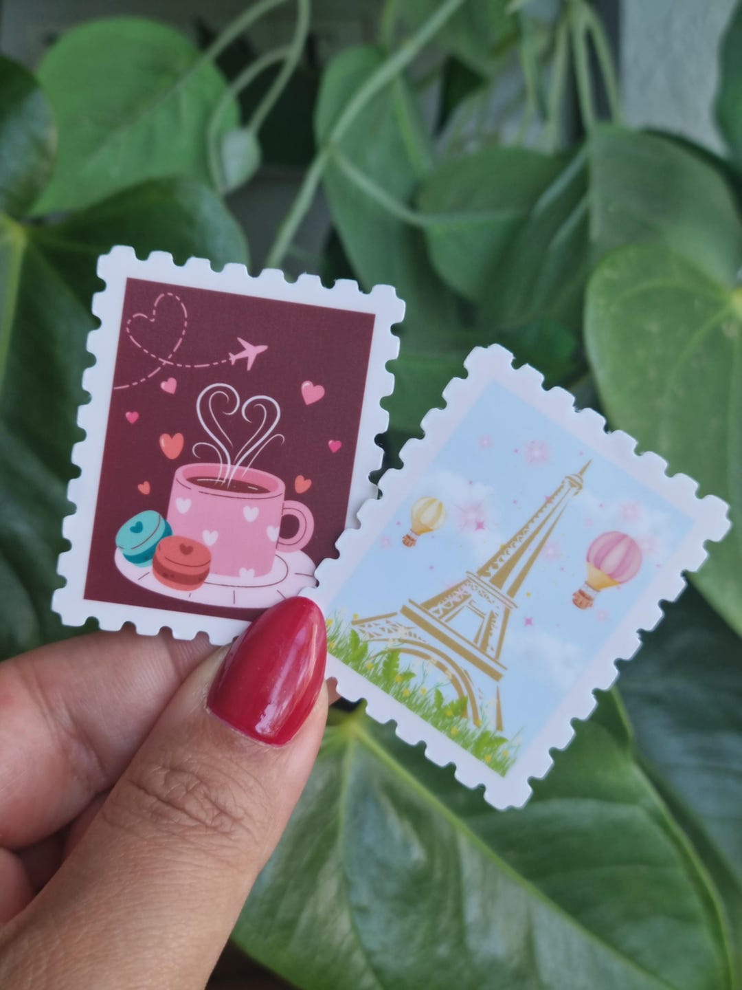 Vinyl Postage Stamp Sticker Postage Coffee Sticker Postage Paris ...
