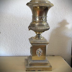 Vintage Rembrandt Pillar Torchiere Brass Table Lamp - Etsy
