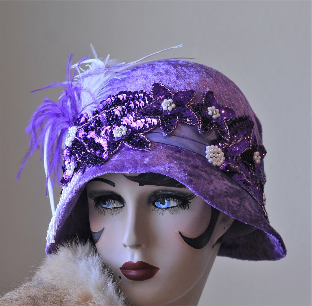 Roaring 20's Gala Event Hat/ Great Gatsby Hat 20s Party Hat - Etsy
