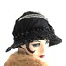 1920s Gala Event Hat Summer Wide Brim Hat Cloche Costume Flapper Garden ...
