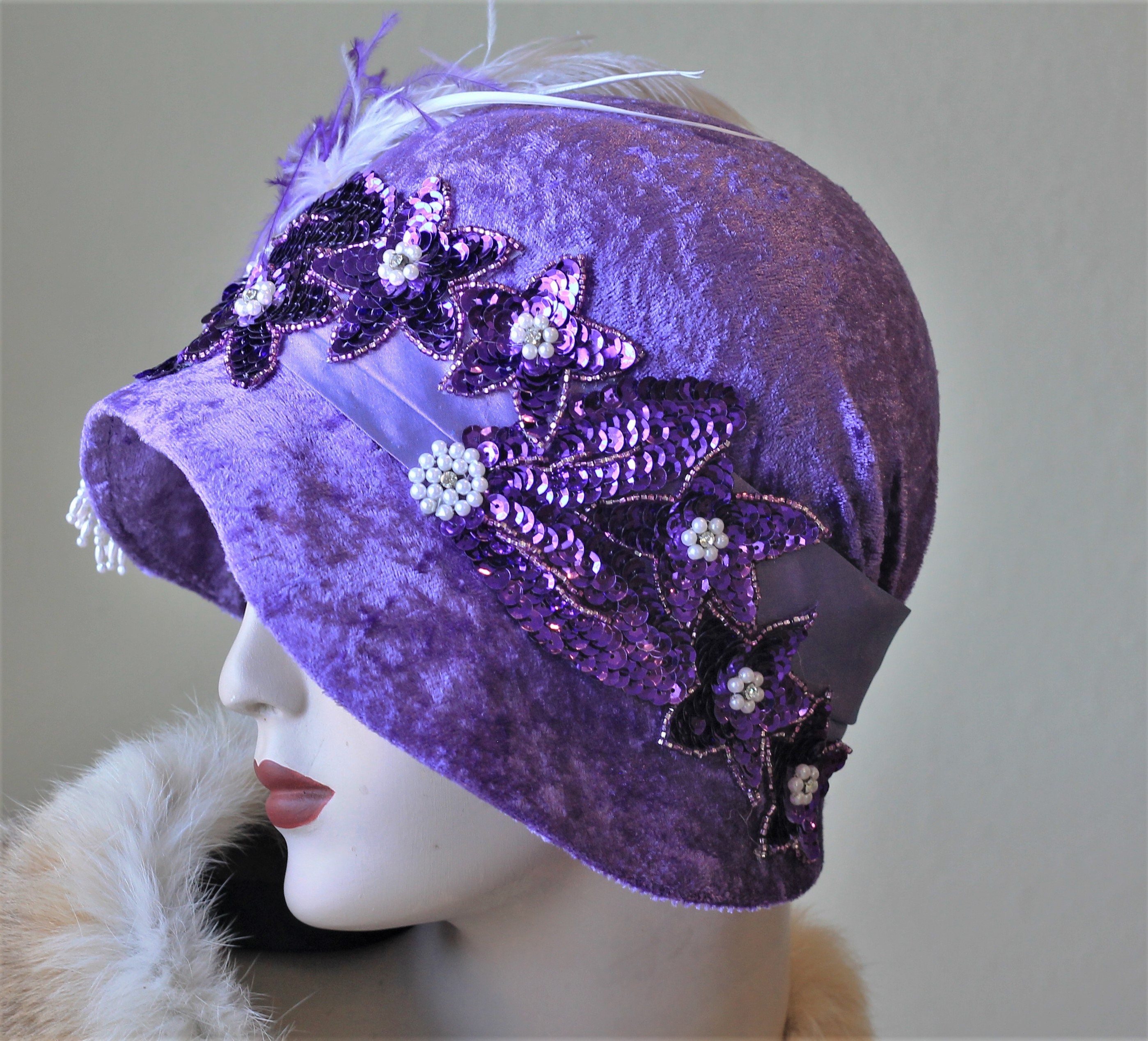 Roaring 20's Gala Event Hat/ Great Gatsby Hat 20s Party Hat - Etsy