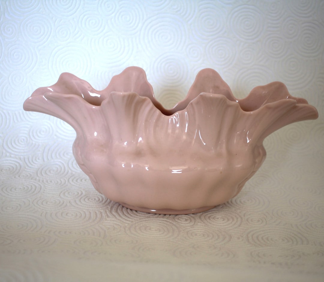 Vintage Lenox Pink Clam Shell Vase Planter - Etsy