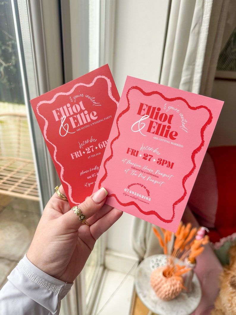 Vogue Style Wedding Invite - Etsy