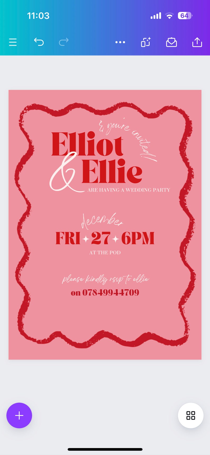 Vogue Style Wedding Invite - Etsy