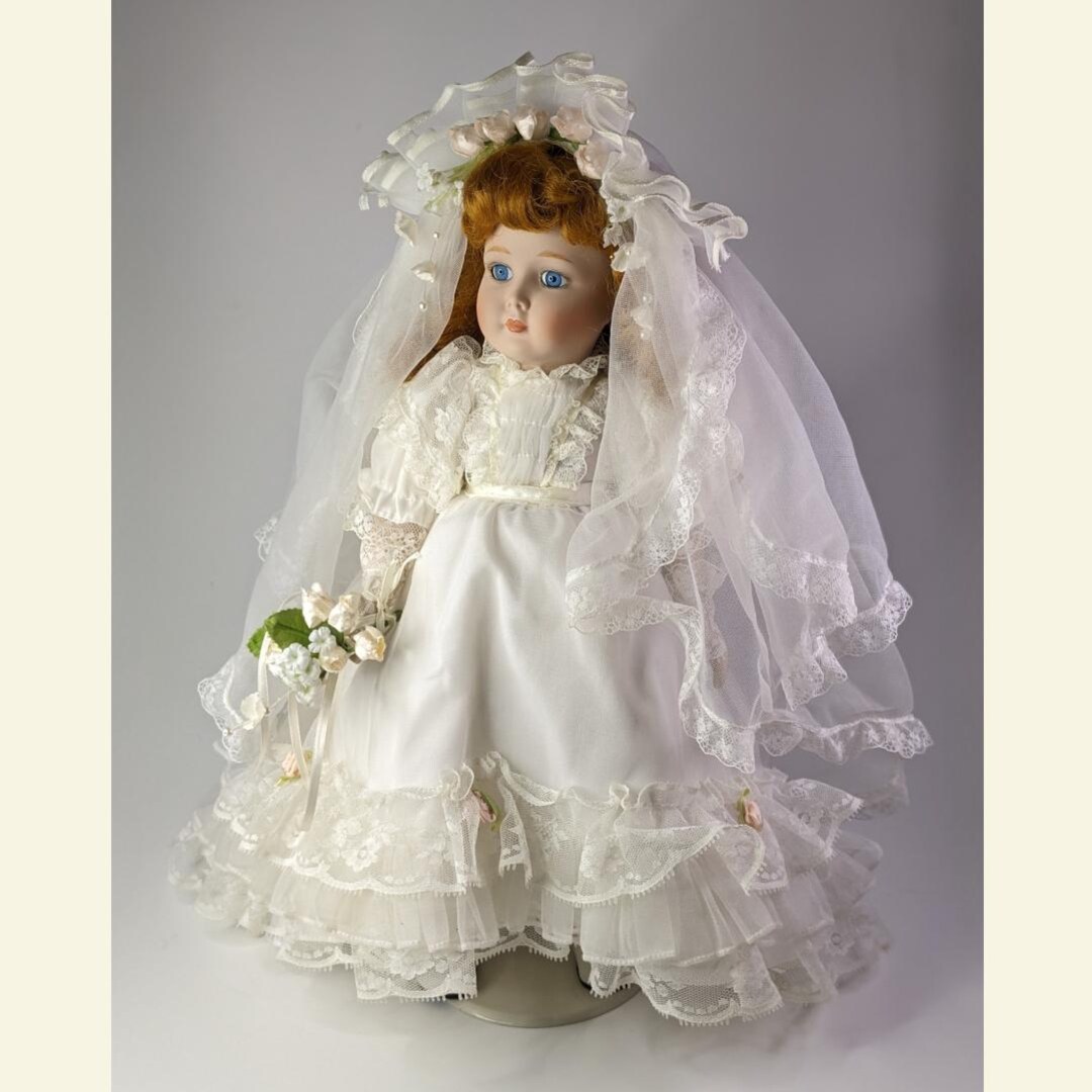 Vintage Porcelain Bride Doll "vanna" by Bradley's Collectible After ...