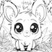 Adorable Kawaii Animal Coloring Pages for Kids Ages 3-8, 50 Printable ...