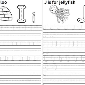 26 Printable Alphabet Tracing Worksheets. Handwriting Practice. Letter ...