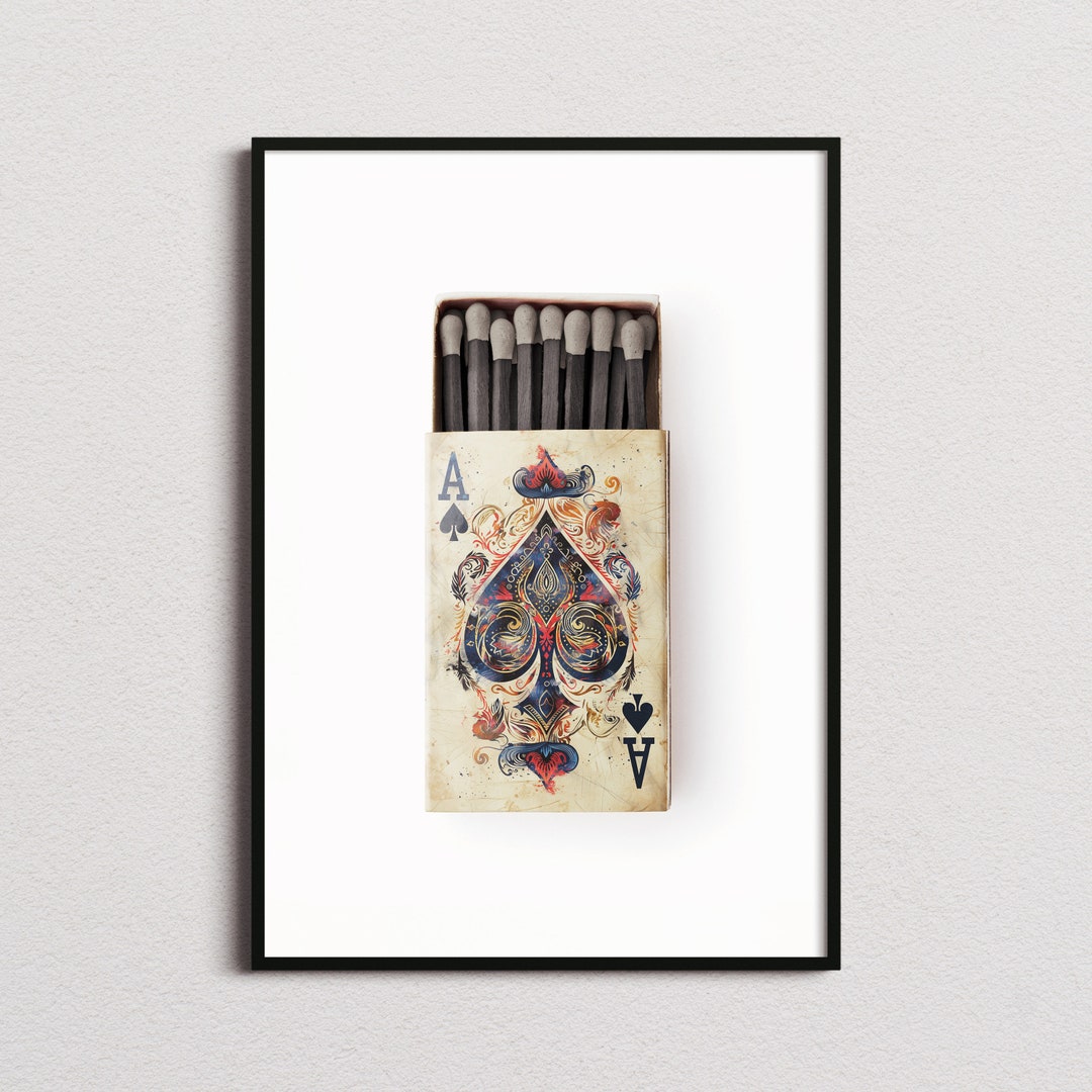Ace of Spades Matchbox Print, Ace of Spades Poster, Ace of Spades Print ...