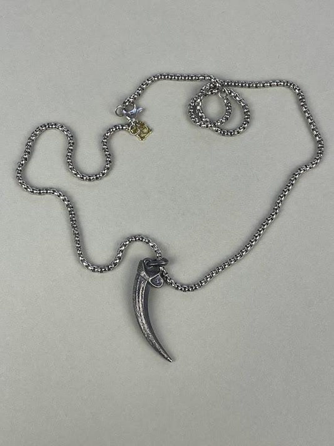 Vintage David Yurman Silver Plated Interlock Chain Designer Dagger ...