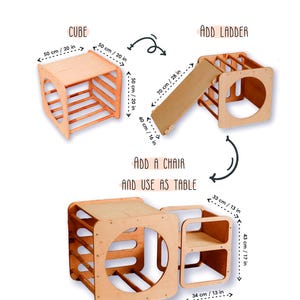 Active Cube Climbing Frame Set, Toddler Furniture, Play Table for Kids ...