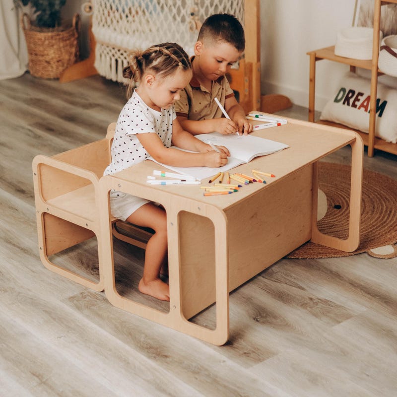 Kids Table and Chairs - Etsy