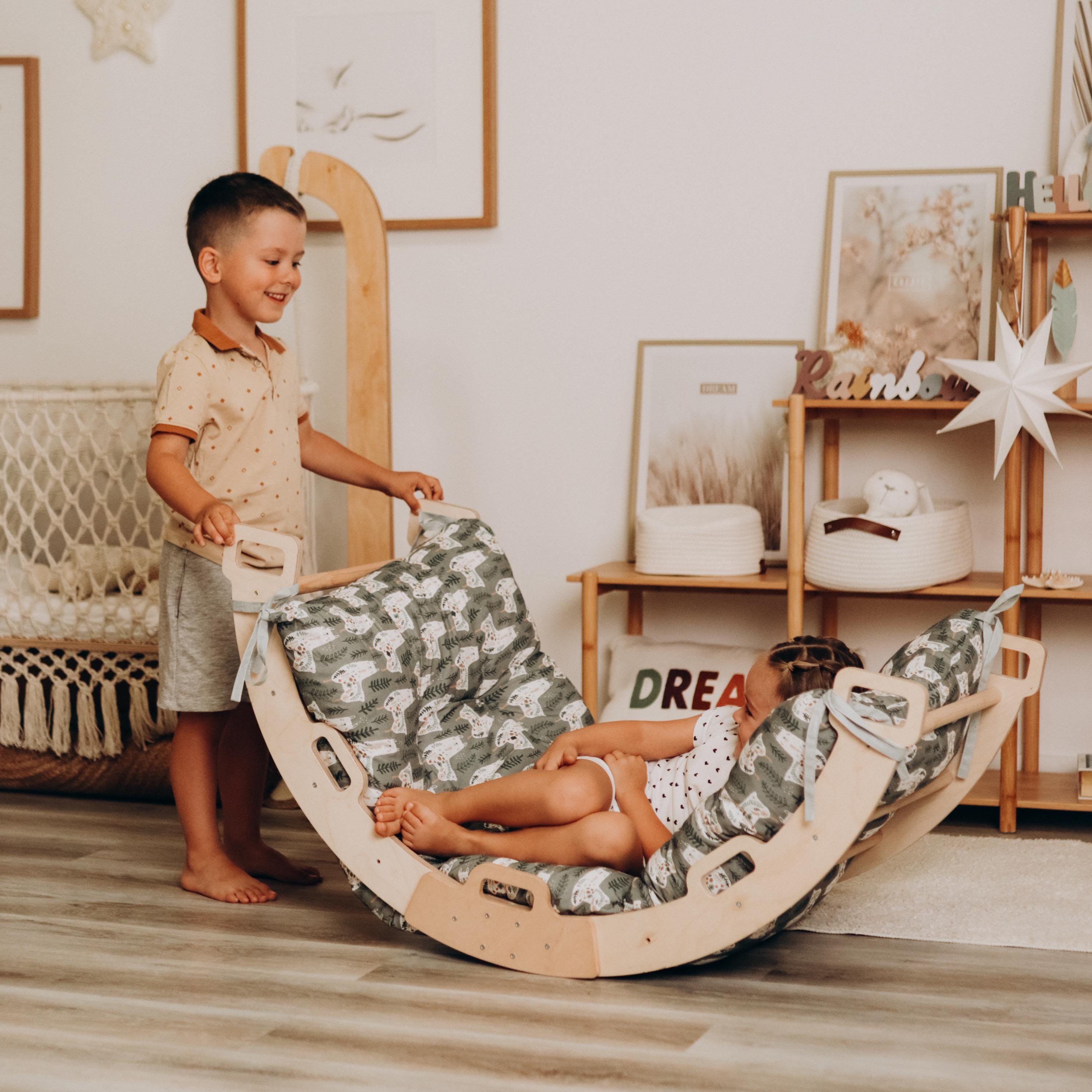 Montessori Climber, Toddler Furniture, Climbing Triangle, Baby Swing ...