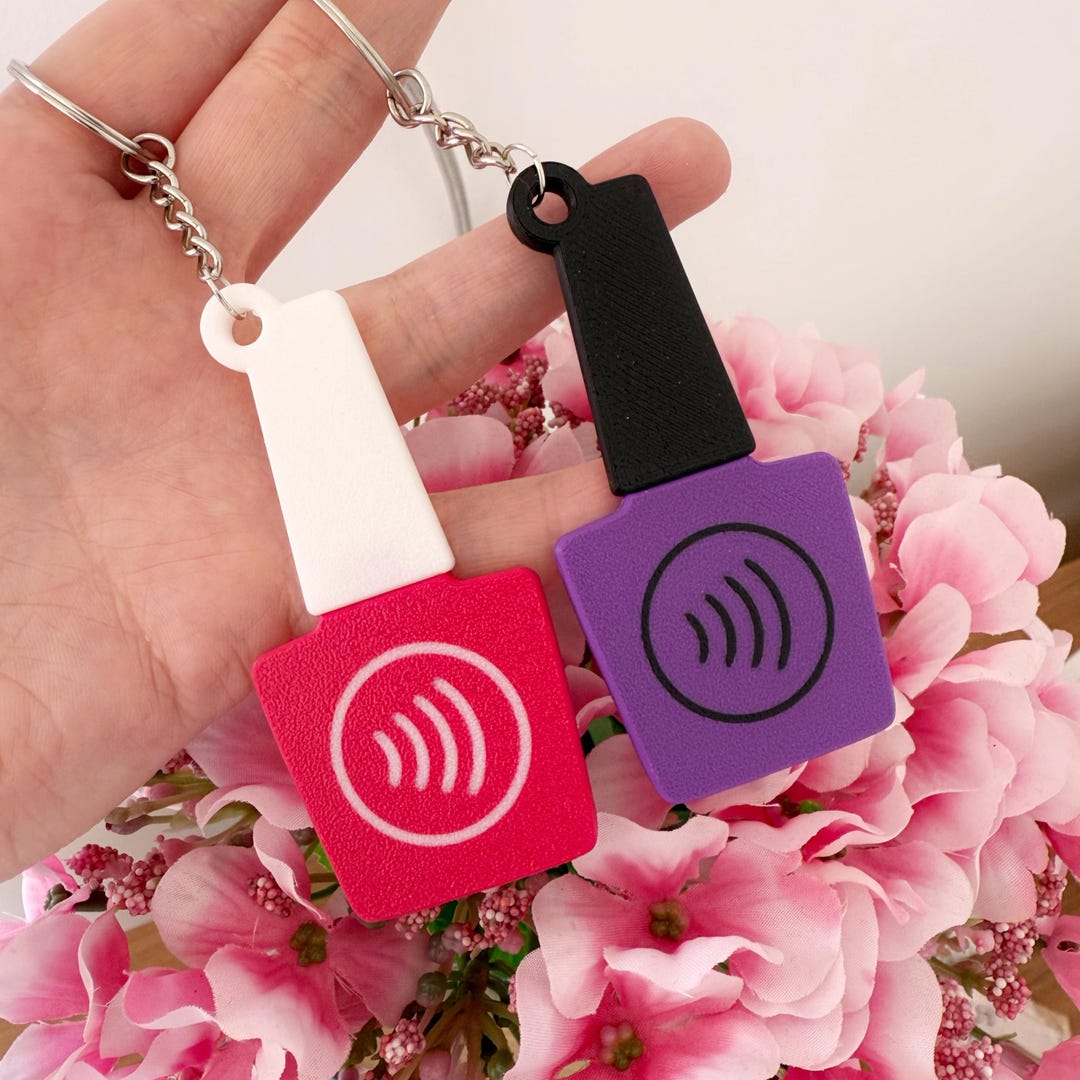 Nail Polish Bottle NFC Keychain: Digital Business Card for Nail Techs ...