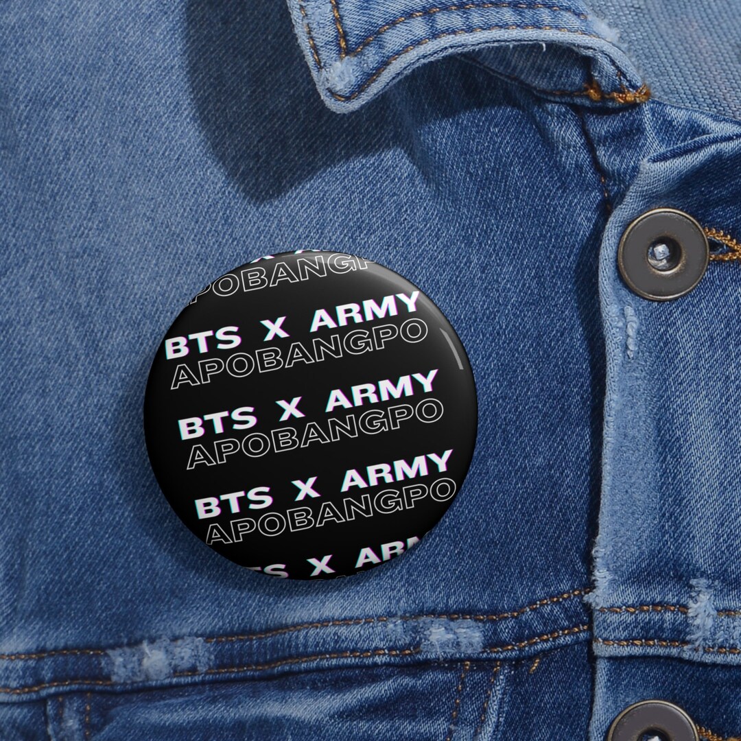 BTS X Army Apobangpo Custom Pin Buttons - Etsy